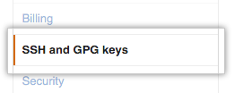 Github ssh & gpg keys